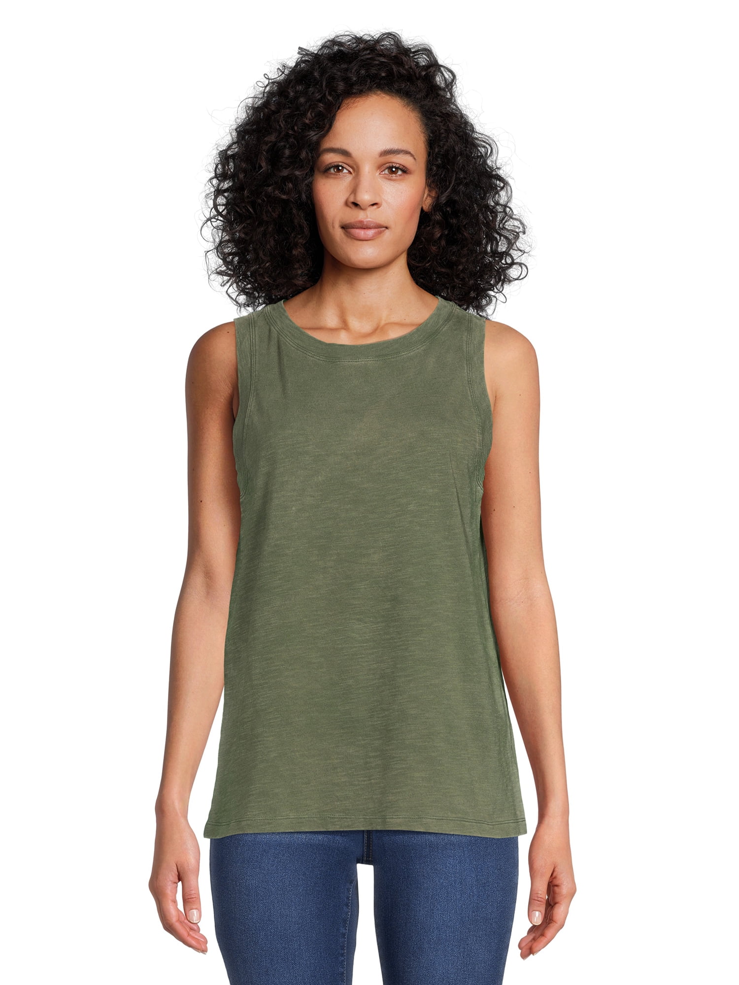 Time and Tru Women's Mineral Wash Tank Top, Sizes XS-XXXL - Walmart.com