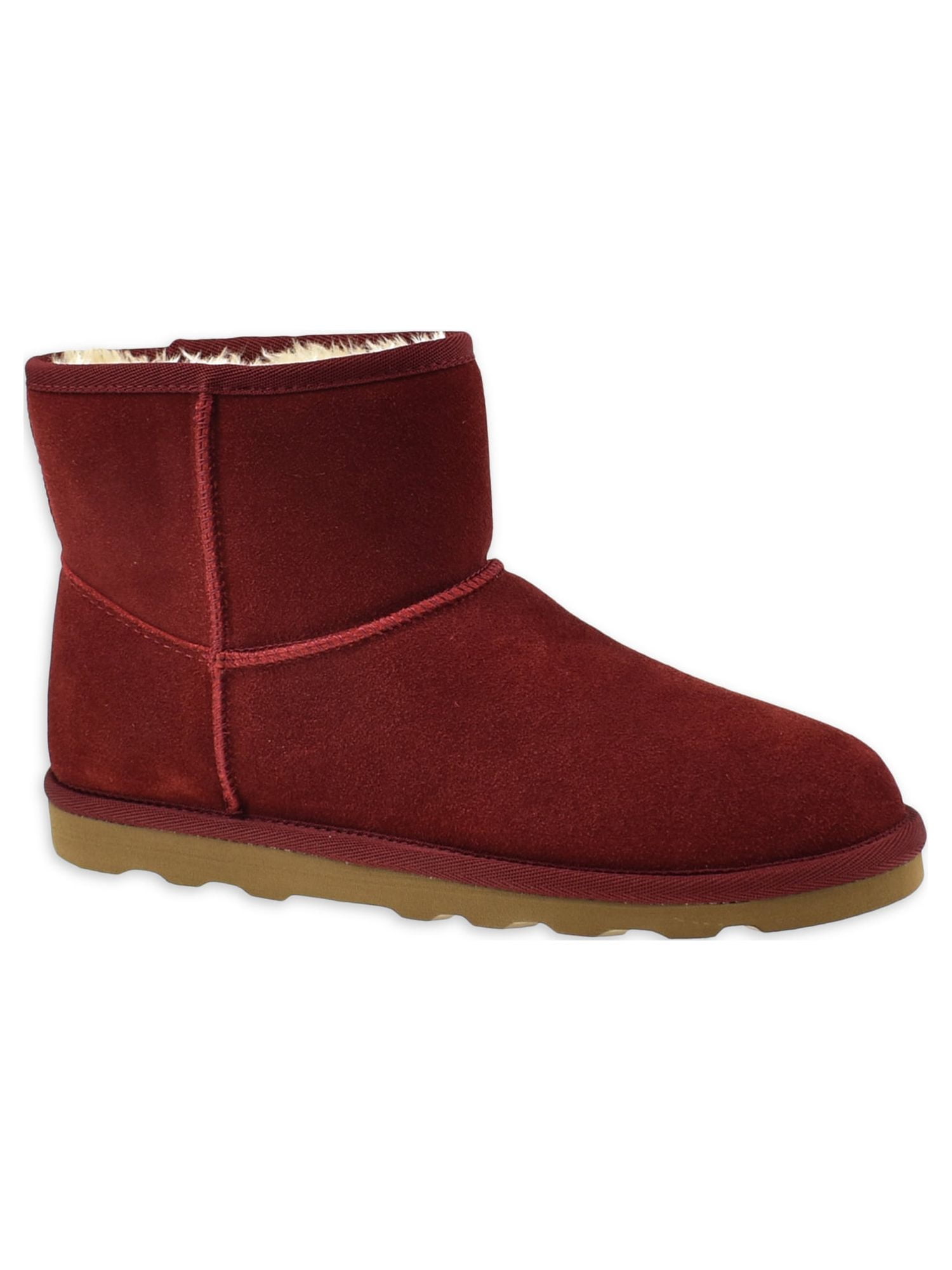 Time and Tru Women's Mini Genuine Suede Boots - Walmart.com