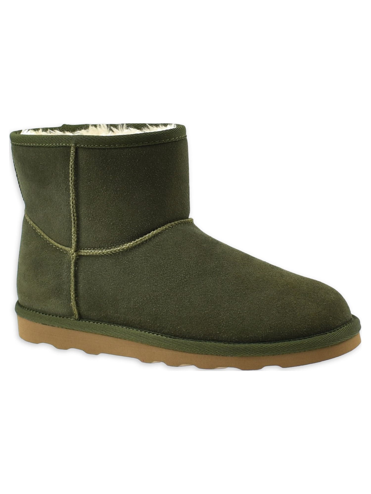 Time and Tru Women's Mini Genuine Suede Boots - Walmart.com