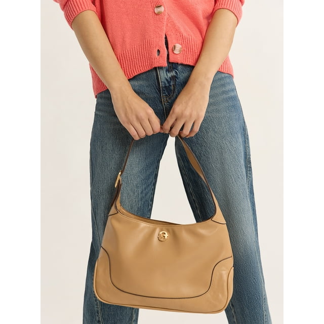 Time and Tru Women’s Nova Shoulder Bag, Mocha - Walmart.com