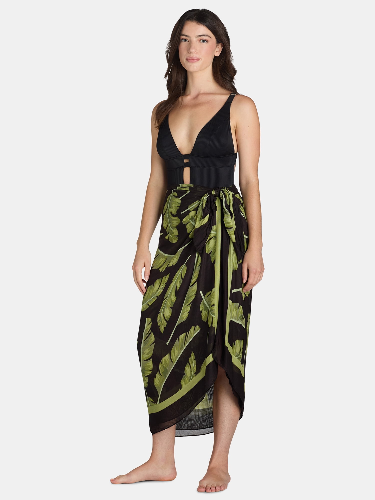 Time and Tru women's Ombre Print Pareo - Skirt Dress - Walmart.com