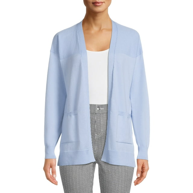 Time and Tru Women's Open Front Cardigan Sweater - Walmart.com Time and Tru Women's Open Front Cardigan Sweater - Walmart.com