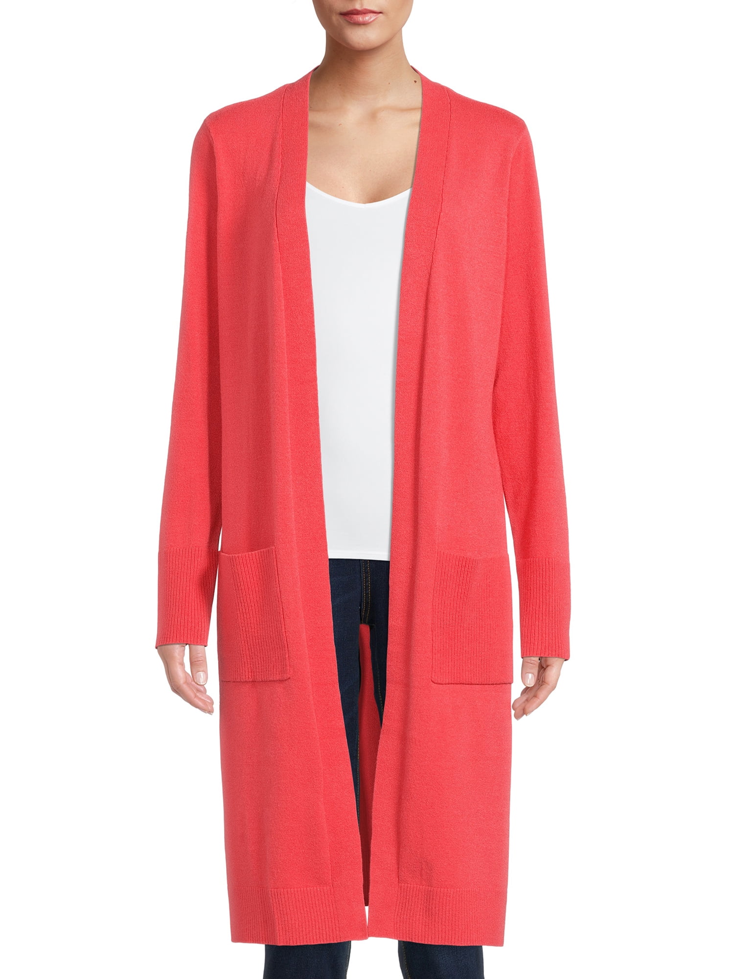Time and Tru Women's Open Front Duster Cardigan - Walmart.com