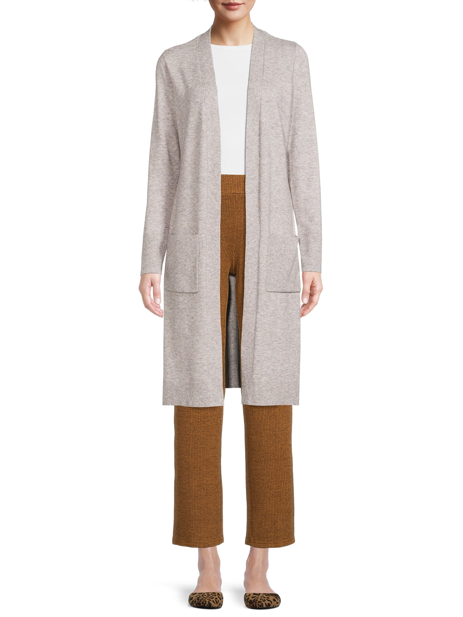 Time and Tru Women's Open Front Duster Cardigan - Walmart.com