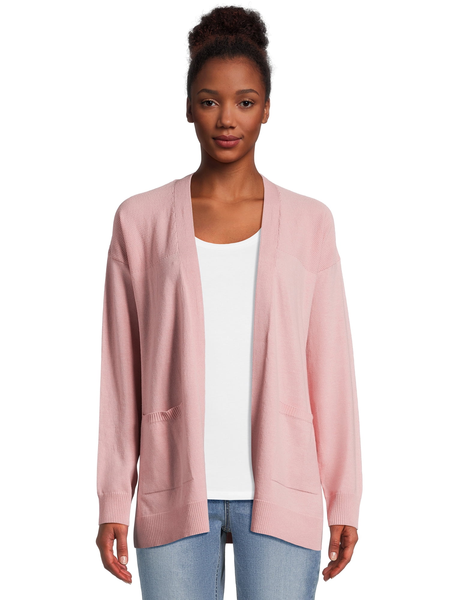 Time and Tru Women's Open Front Top - Walmart.com