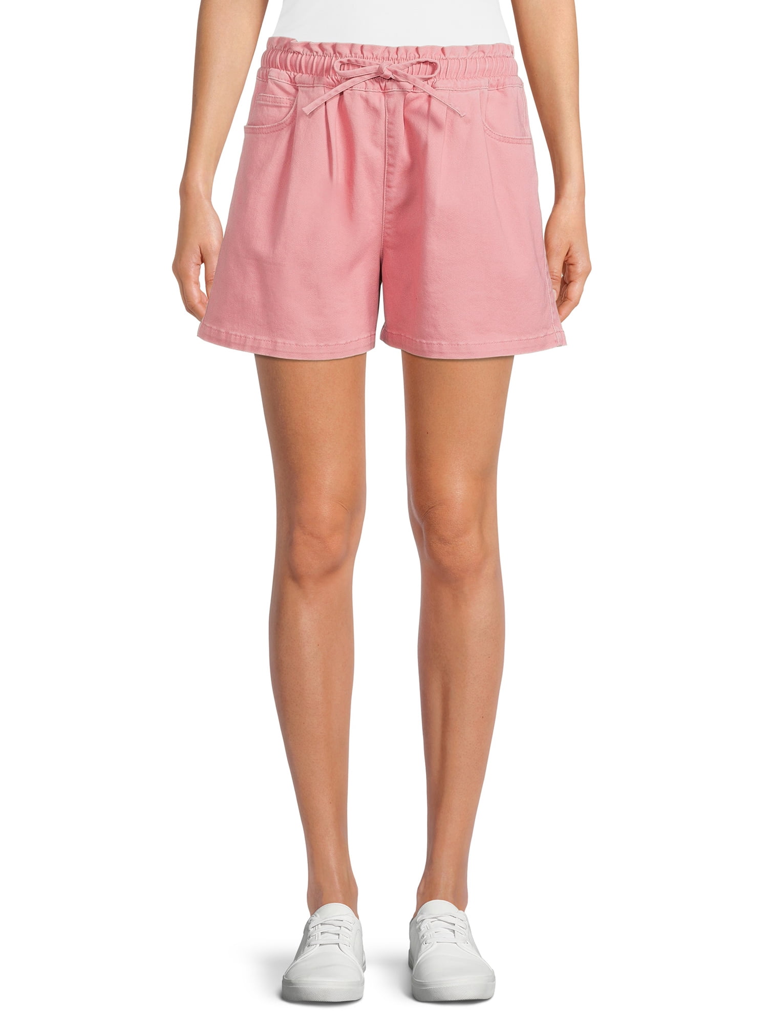 Time and Tru Women's Paperbag Waist Shorts - Walmart.com