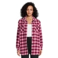 Time and Tru Women's Plaid Shacket - Walmart.com