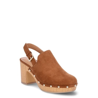 BERANMEY Women's Suede Clogs & Mules Stylish Leather Mules with Arch ...