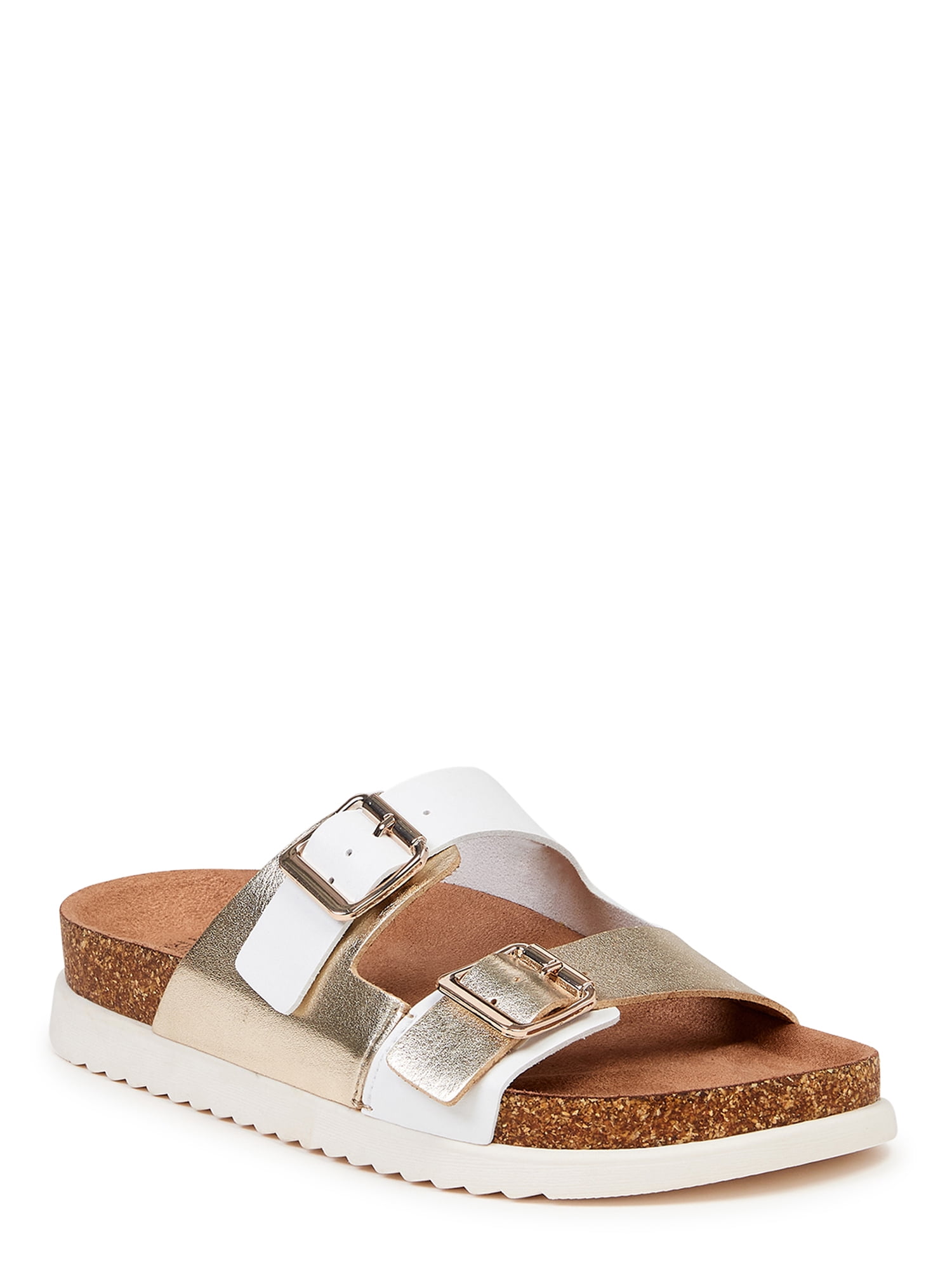 Time and Tru Women's Platform Footbed Sandal - Walmart.com