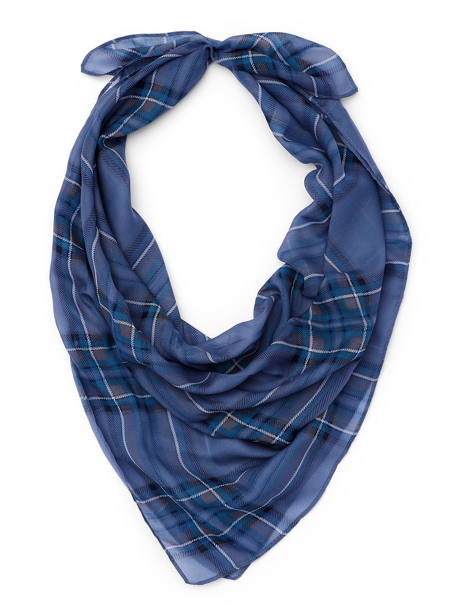 Time and Tru Women's Print Scarf, Blue Multi-Color - Walmart.com