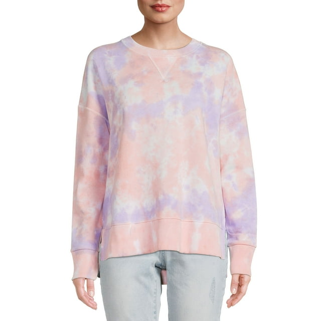Time and Tru Women's Print Sweatshirt with Long Sleeves - Walmart.com