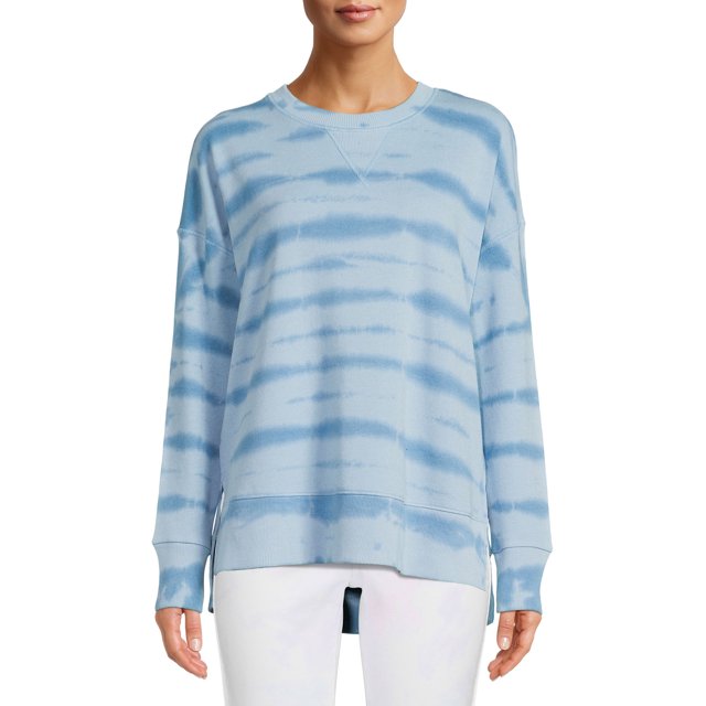 Time and Tru Women's Print Sweatshirt with Long Sleeves - Walmart.com
