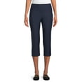 Time and Tru Women's Pull On Mid Rise Capris 21" Inseam - Walmart.com