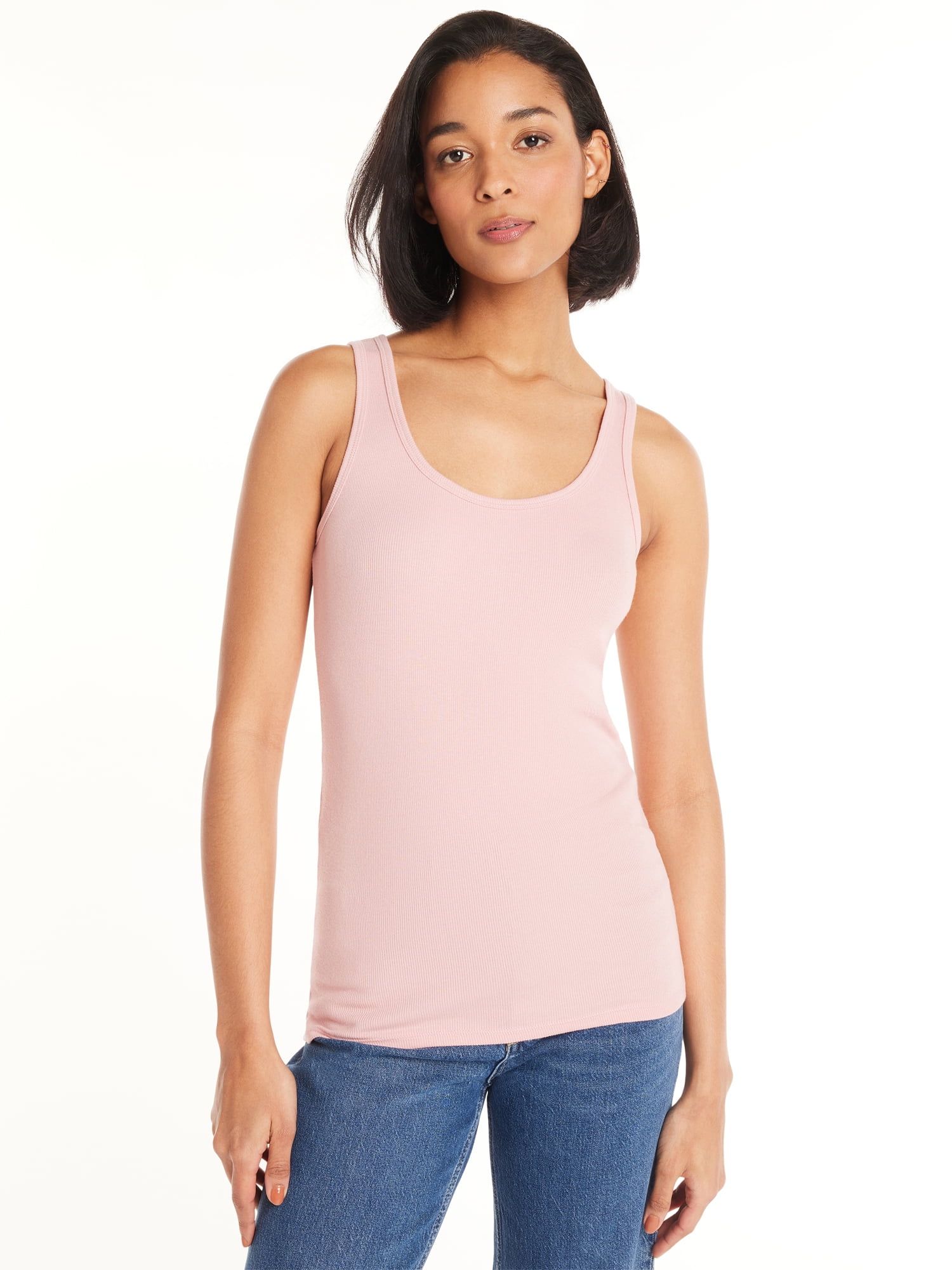 Time and Tru Women's Rib Tank Top, Sizes XS-XXXL - Walmart.com