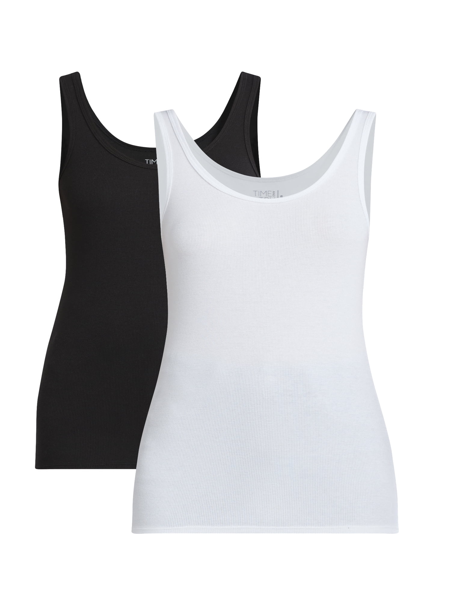 Time and Tru Women's Rib Tank Top, Sizes XS-XXXL - Walmart.com