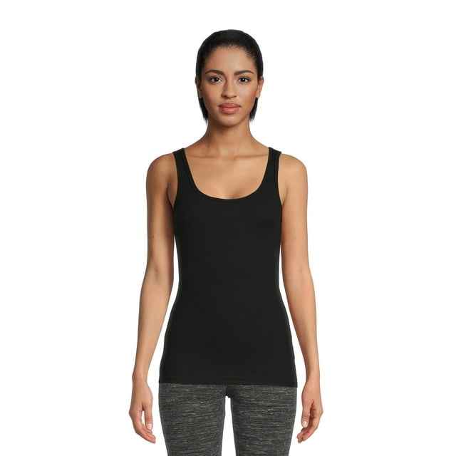 Time and Tru Women's Rib Tank Top - Walmart.com