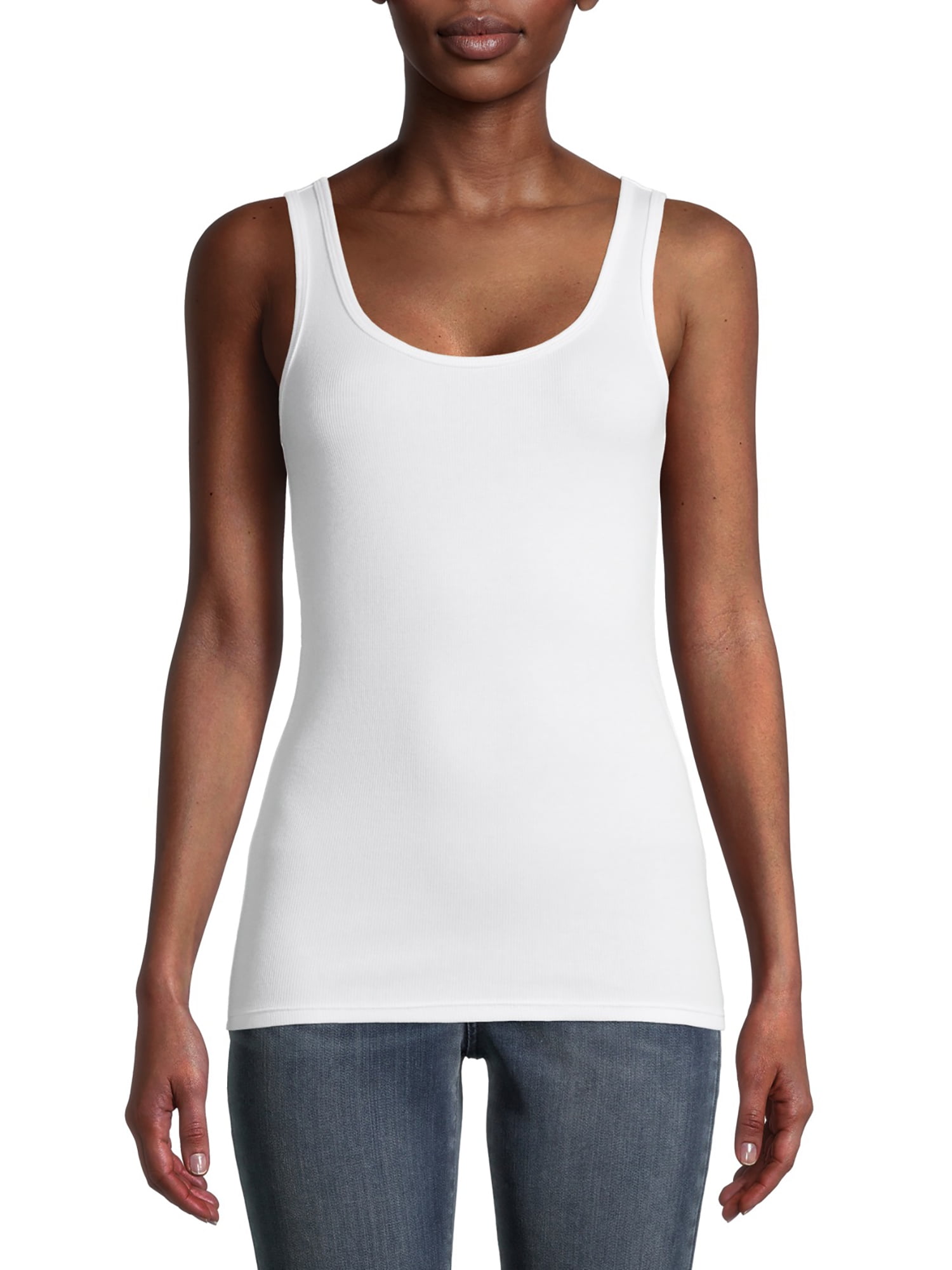 Time and Tru Women's Rib Tank Top - Walmart.com