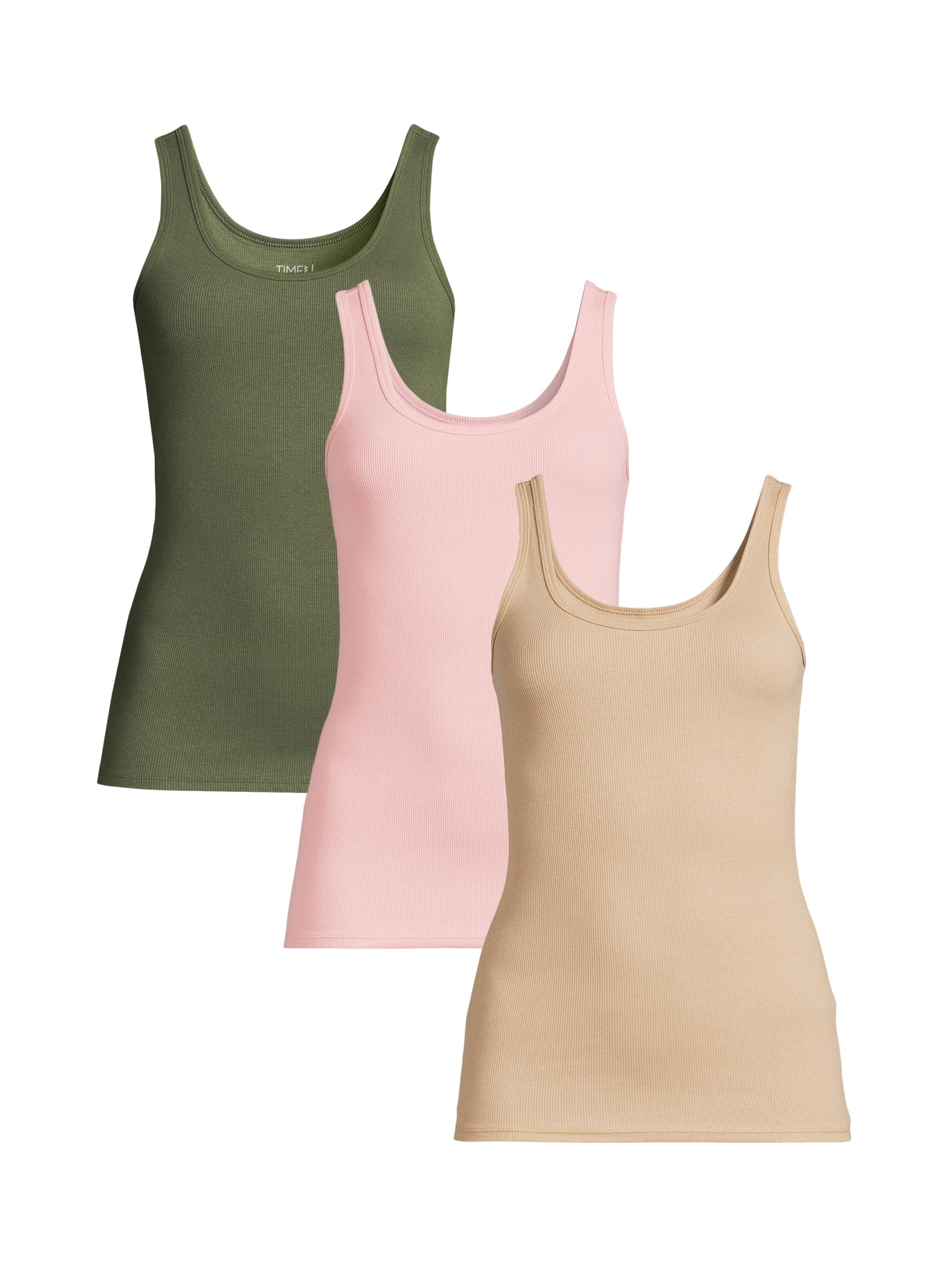 Time and Tru Women's Rib Tank - Walmart.com