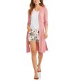 Time and Tru Women's Ribbed Duster Cardigan - Walmart.com