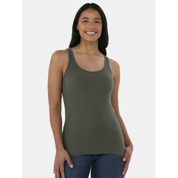Time and Tru Women's Ribbed Tank Top, Sizes XS-XXXL - Walmart.com