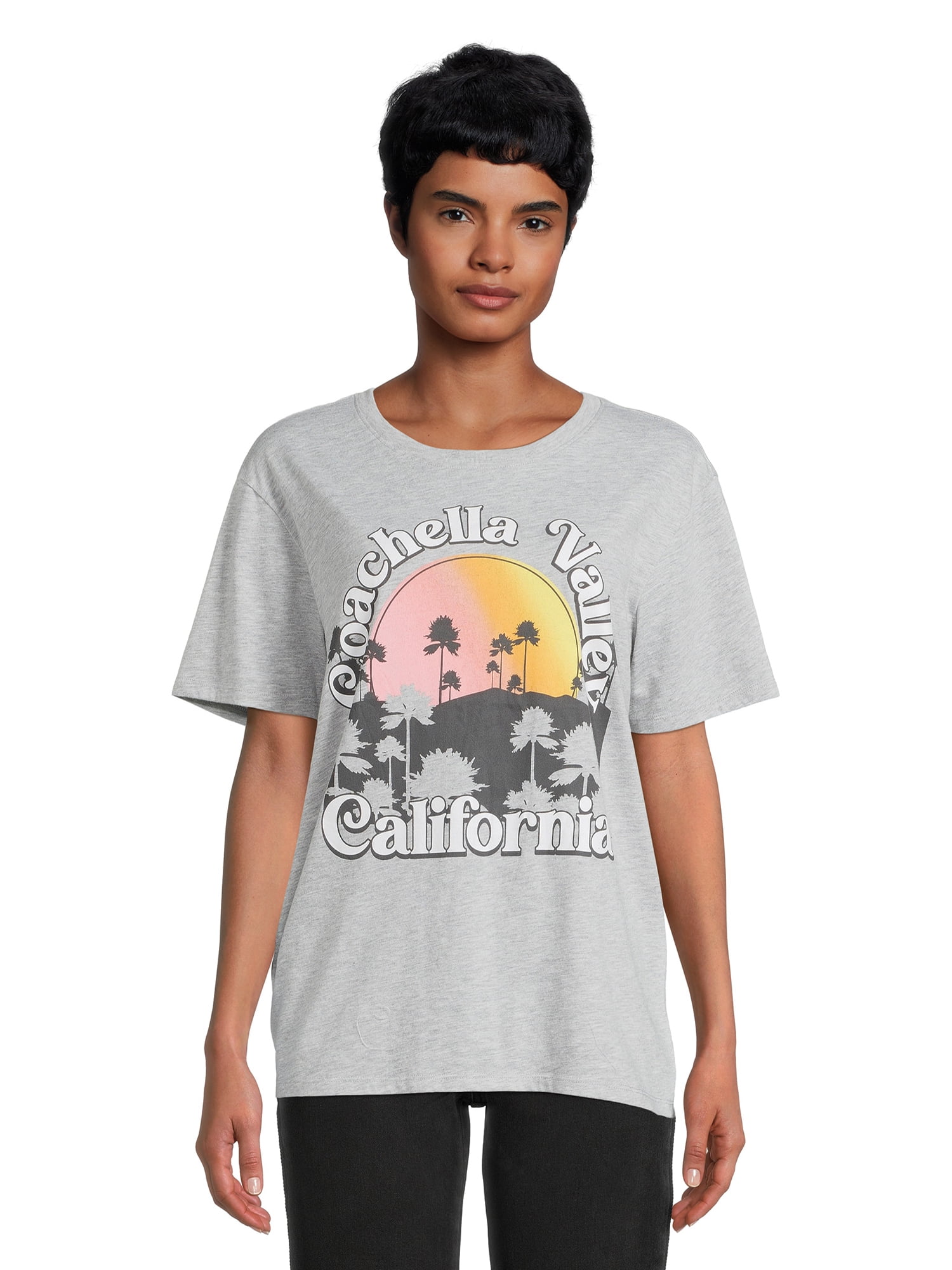 Time and Tru Women's Scenic Graphic Tee - Walmart.com