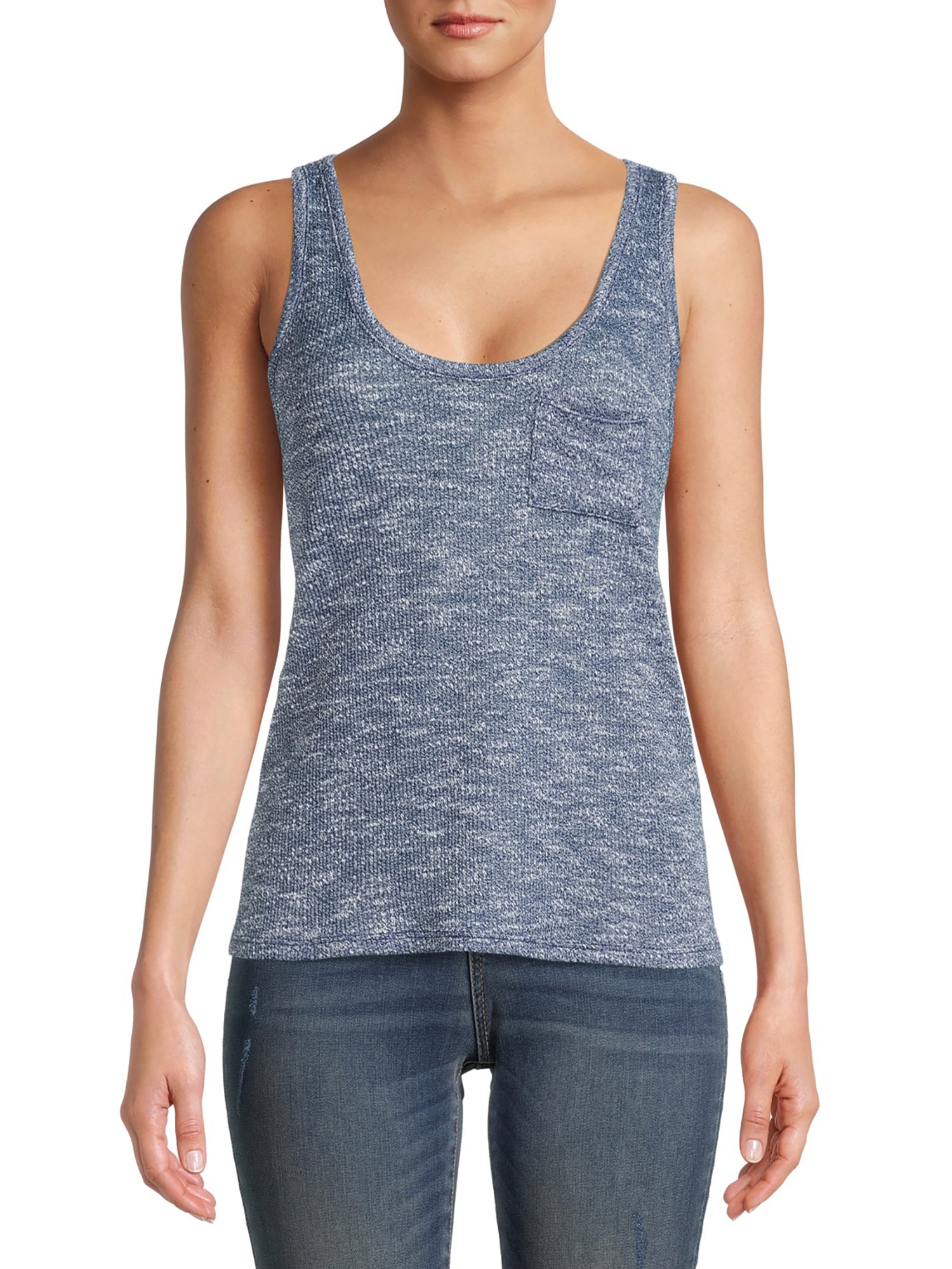 Time and Tru Women's Scoop Neck Relaxed Fit Tank Top - Walmart.com