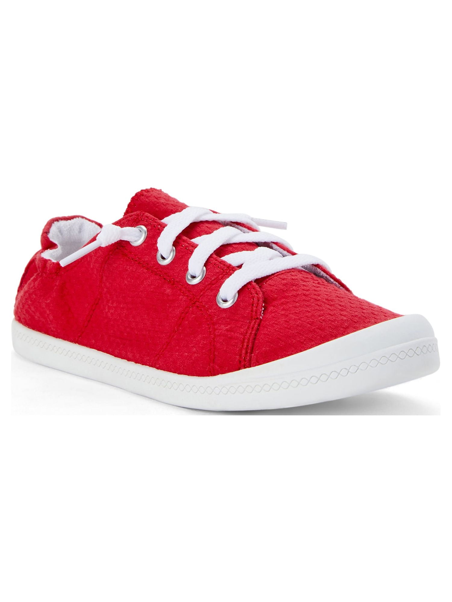 Time and Tru Women's Scrunch Back Slip On Sneakers, Sizes 7-12, Wide ...