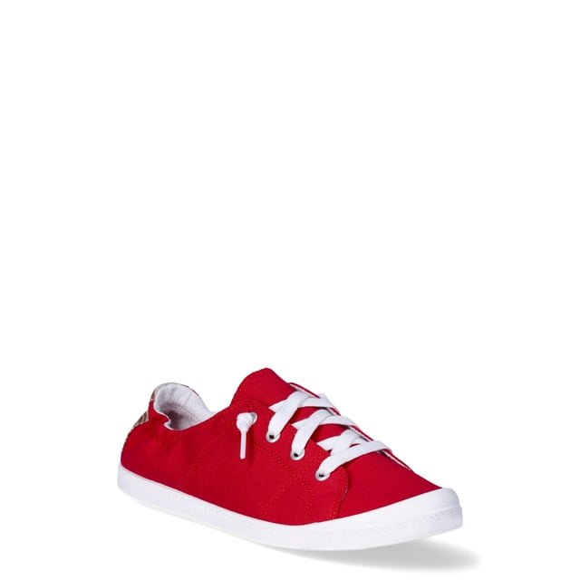 Time and Tru Women's Scrunch Back Slip On Sneakers, Sizes 7-12, Wide ...
