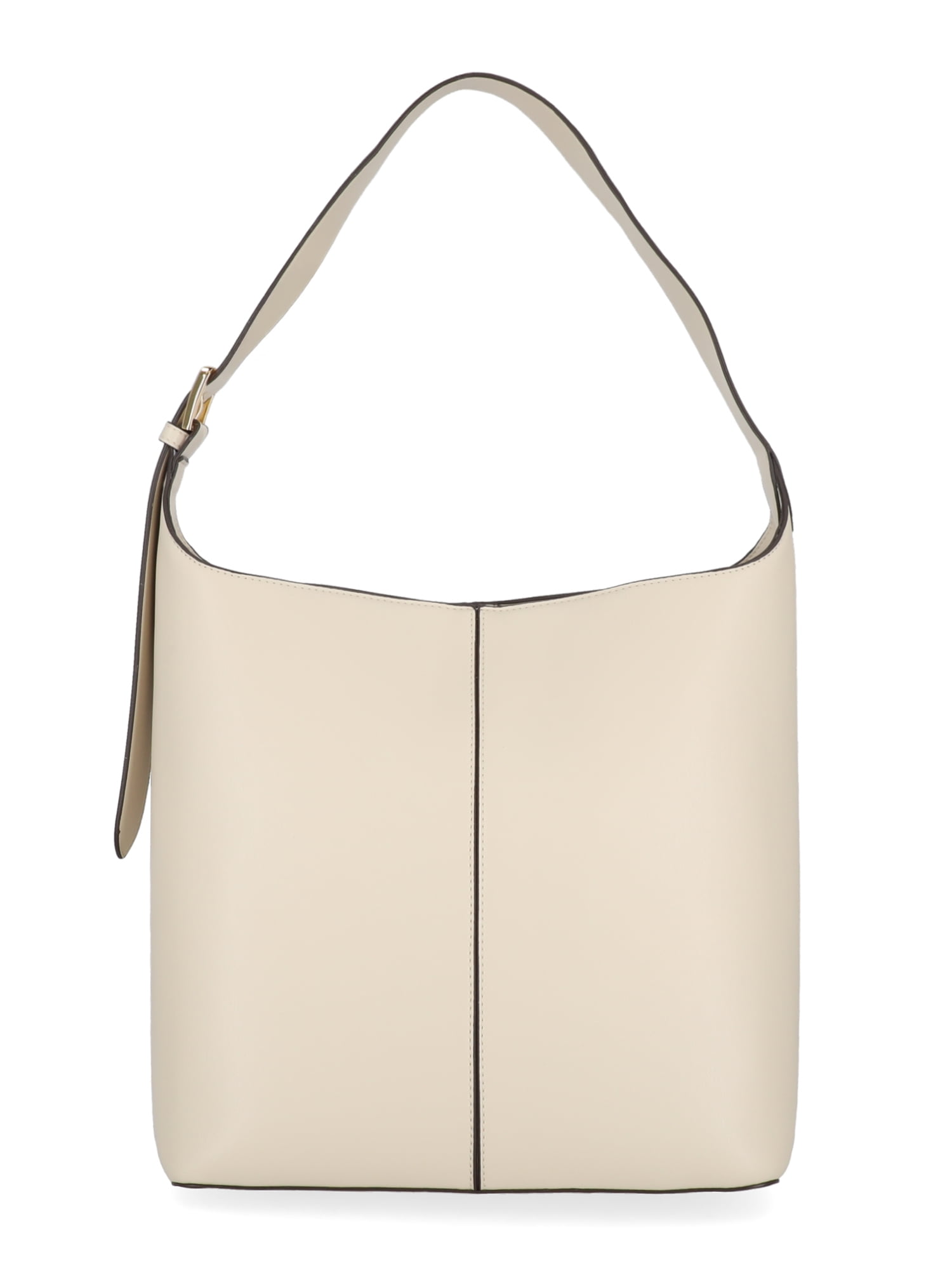 Time and Tru Women's Shively Bucket Handbag, Solid Beige - Walmart ...