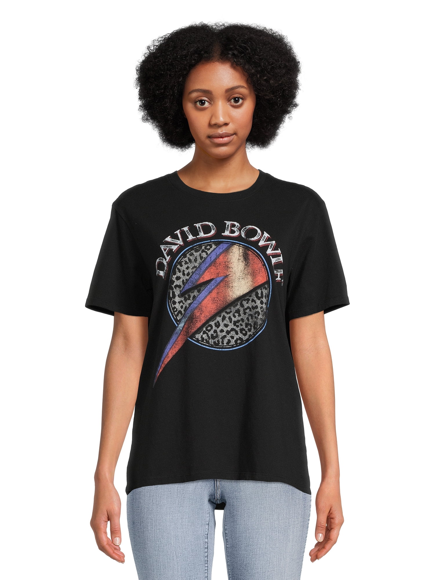 Time and Tru Women's Short Sleeve Band Graphic Tee - Walmart.com