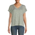 Time and Tru Women's Short Sleeve Textured Top - Walmart.com