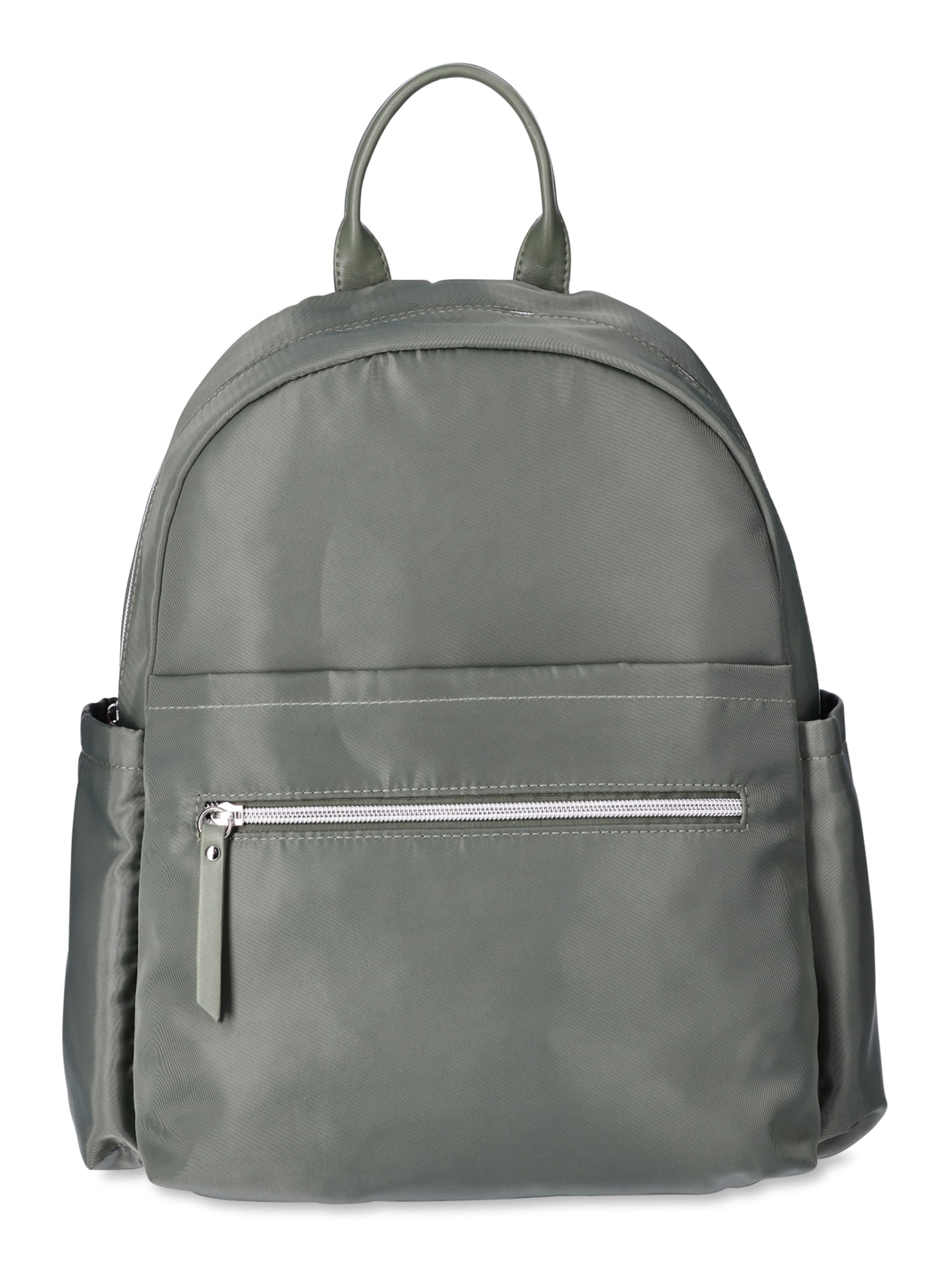 Shop Time and Tru Women's Skyler Nylon 14" Backpack, Olive Night - Great Prices Await - Walmart.com
