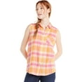 Time and Tru Women's Sleeveless Button Down Top - Walmart.com Time and Tru Women's Sleeveless Button Down Top - Walmart.com