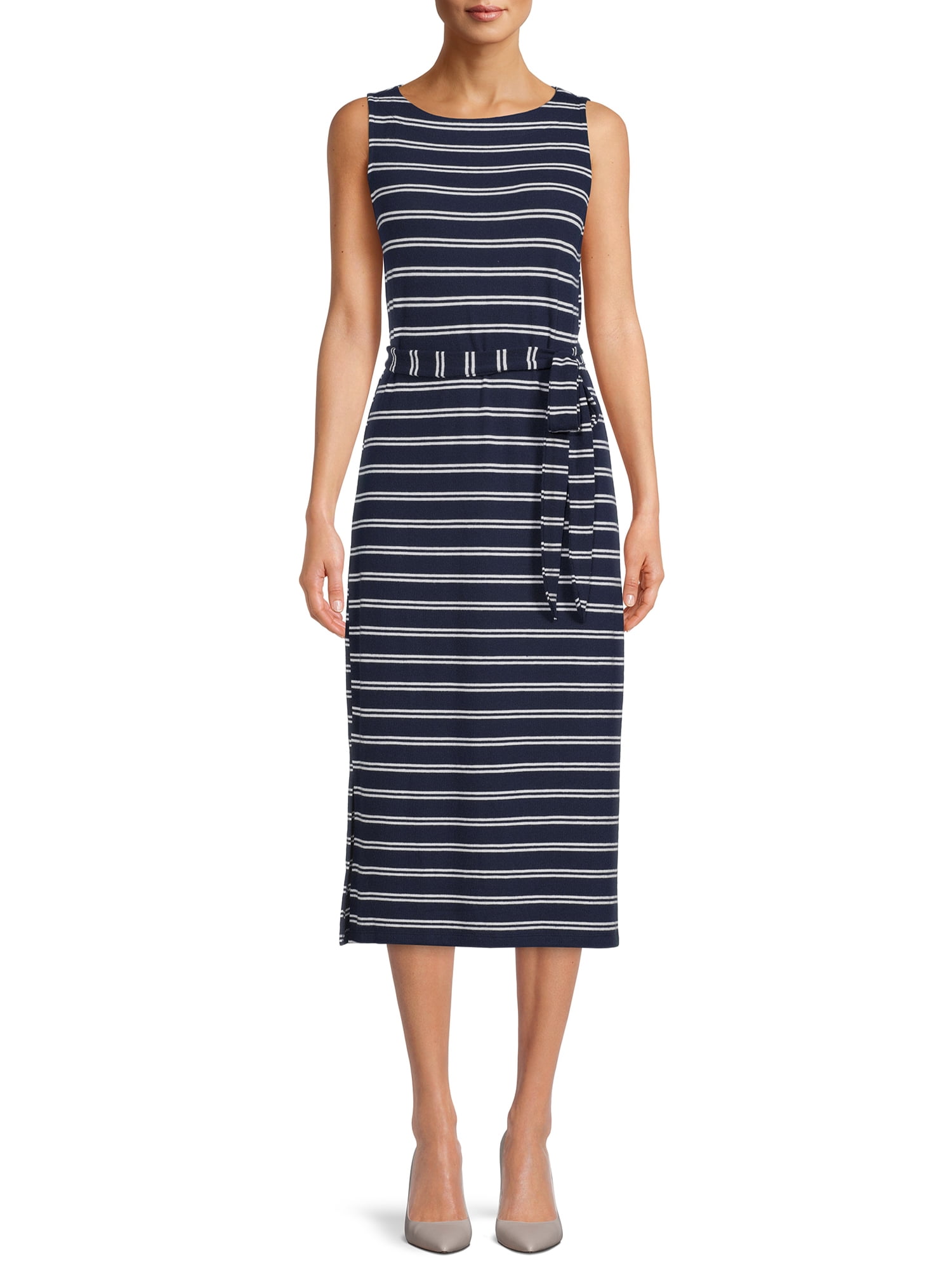 Time and Tru Women's Sleeveless Hacci Dress - Walmart.com
