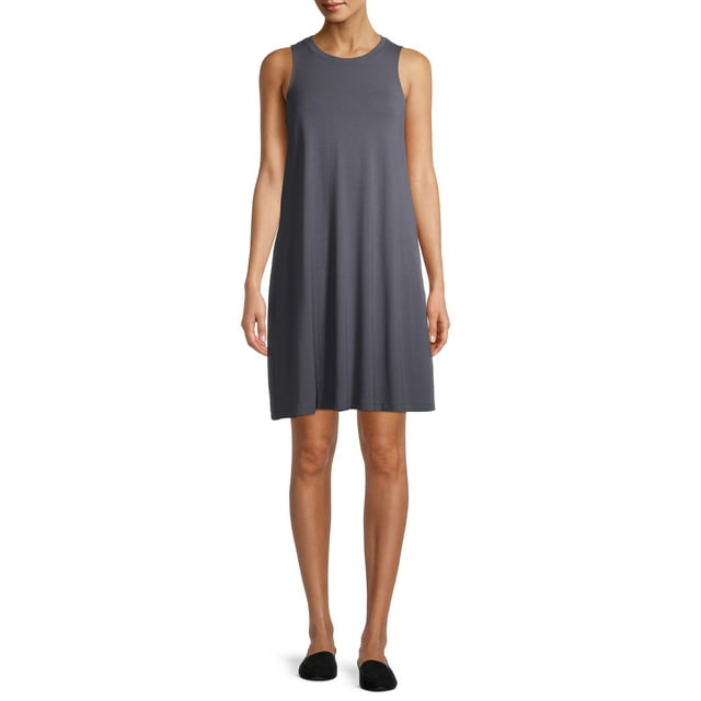 Time and Tru Women's Sleeveless Knit Dress - Walmart.com Time and Tru Women's Sleeveless Knit Dress - Walmart.com