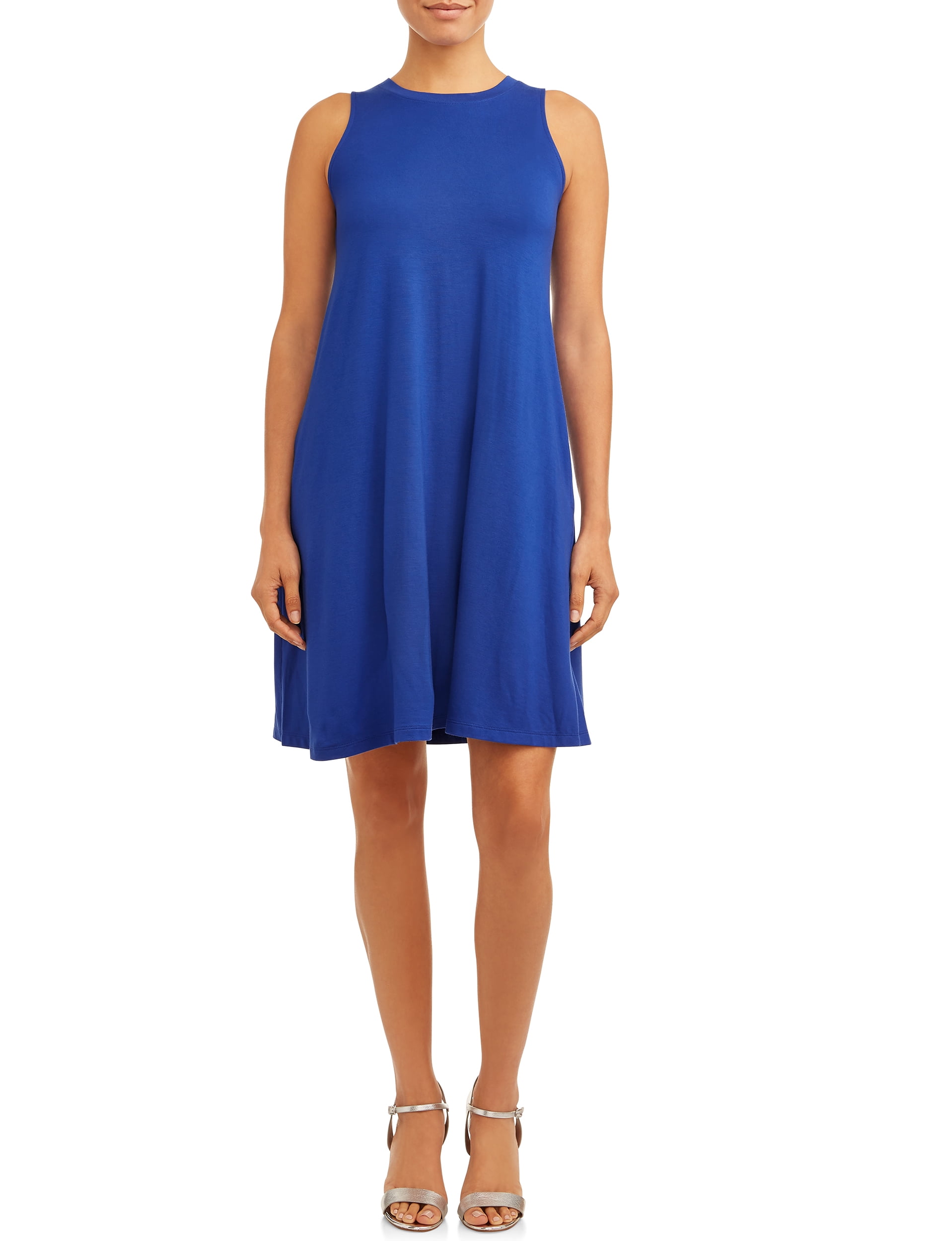 Time and Tru Women's Sleeveless Knit Dress - Walmart.com