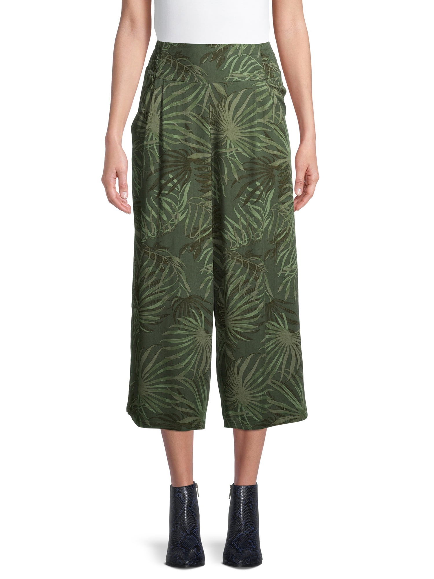 Time and Tru Women's Smocked Waist Soft Pants - Walmart.com