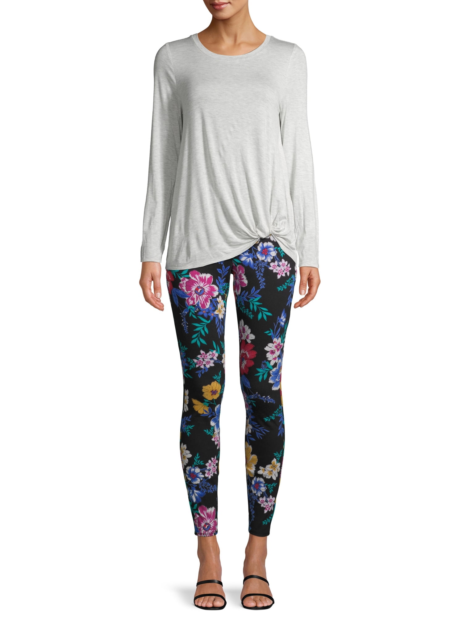 Time and Tru Women's Soft Knit Print Jeggings - Walmart.com