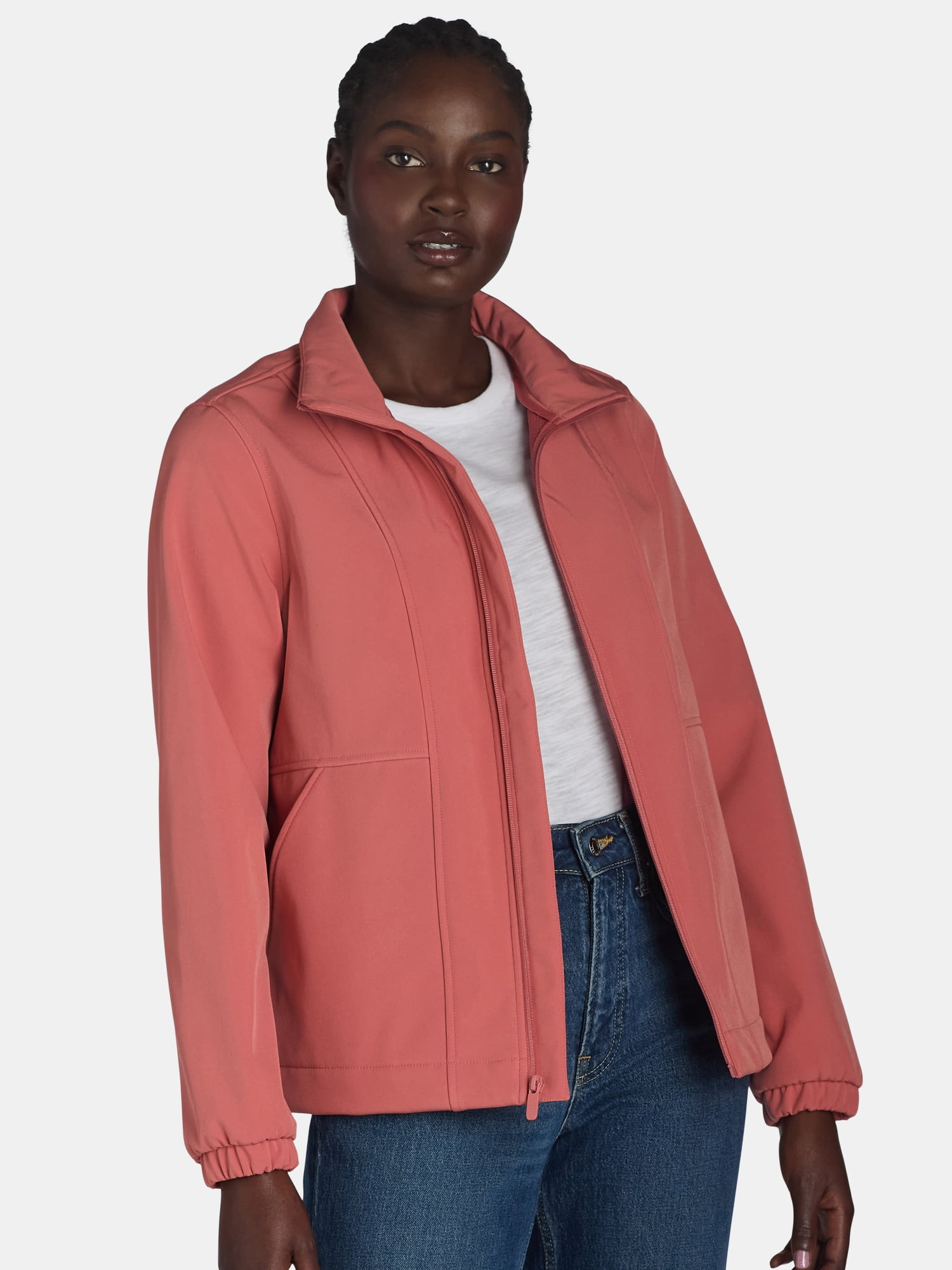 Time and Tru Women’s Softshell Jacket, Sizes XS-2X - Walmart.com