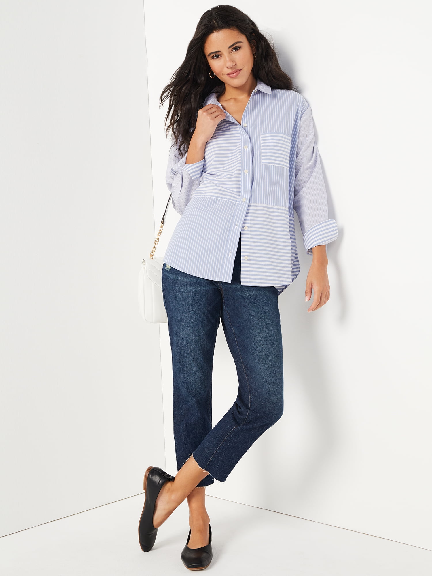 Time and Tru Women's Straight Crop Jeans - Walmart.com