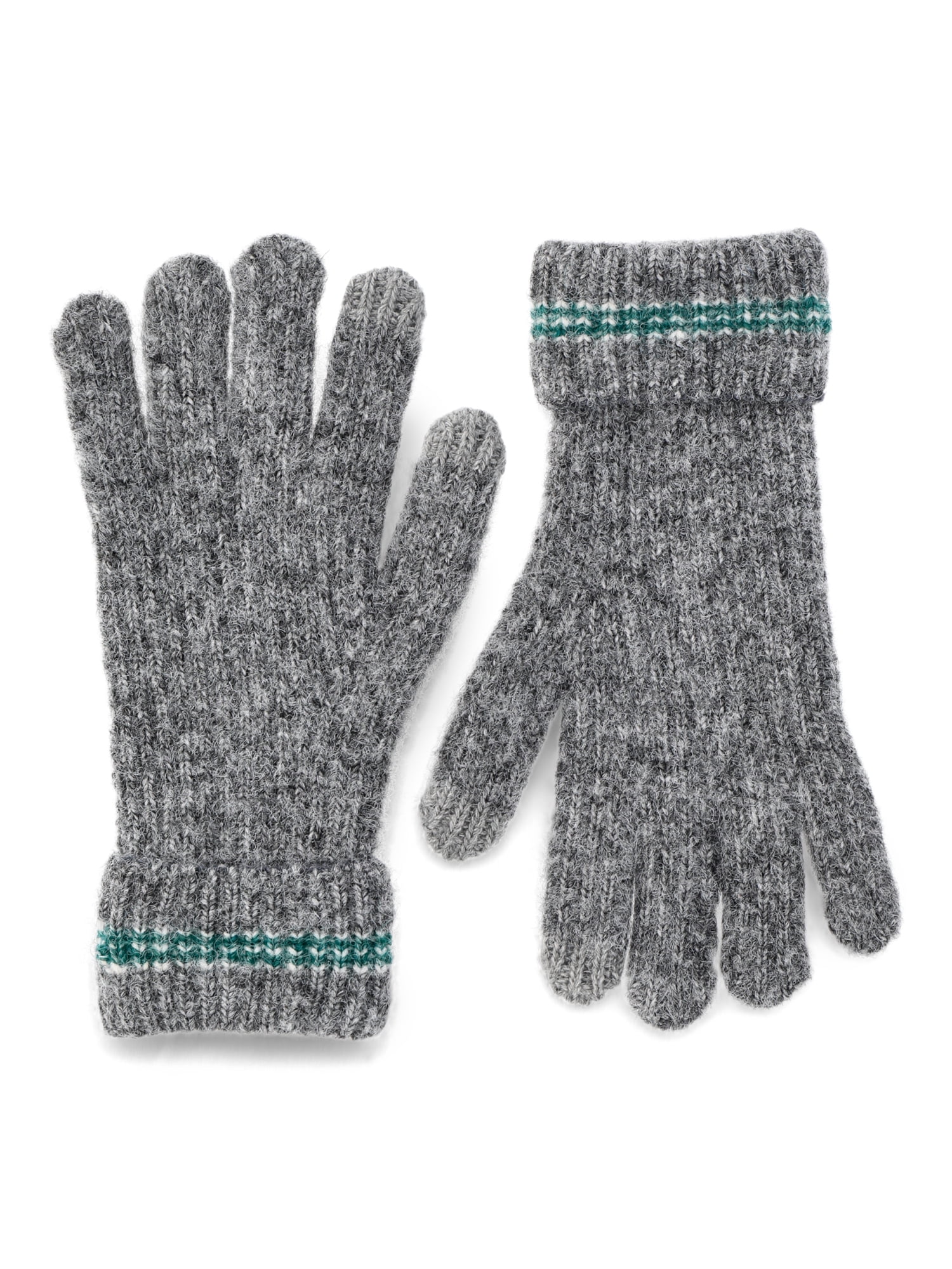 Time and Tru Women’s Striped Cuff Touchscreen Gloves - Walmart.com