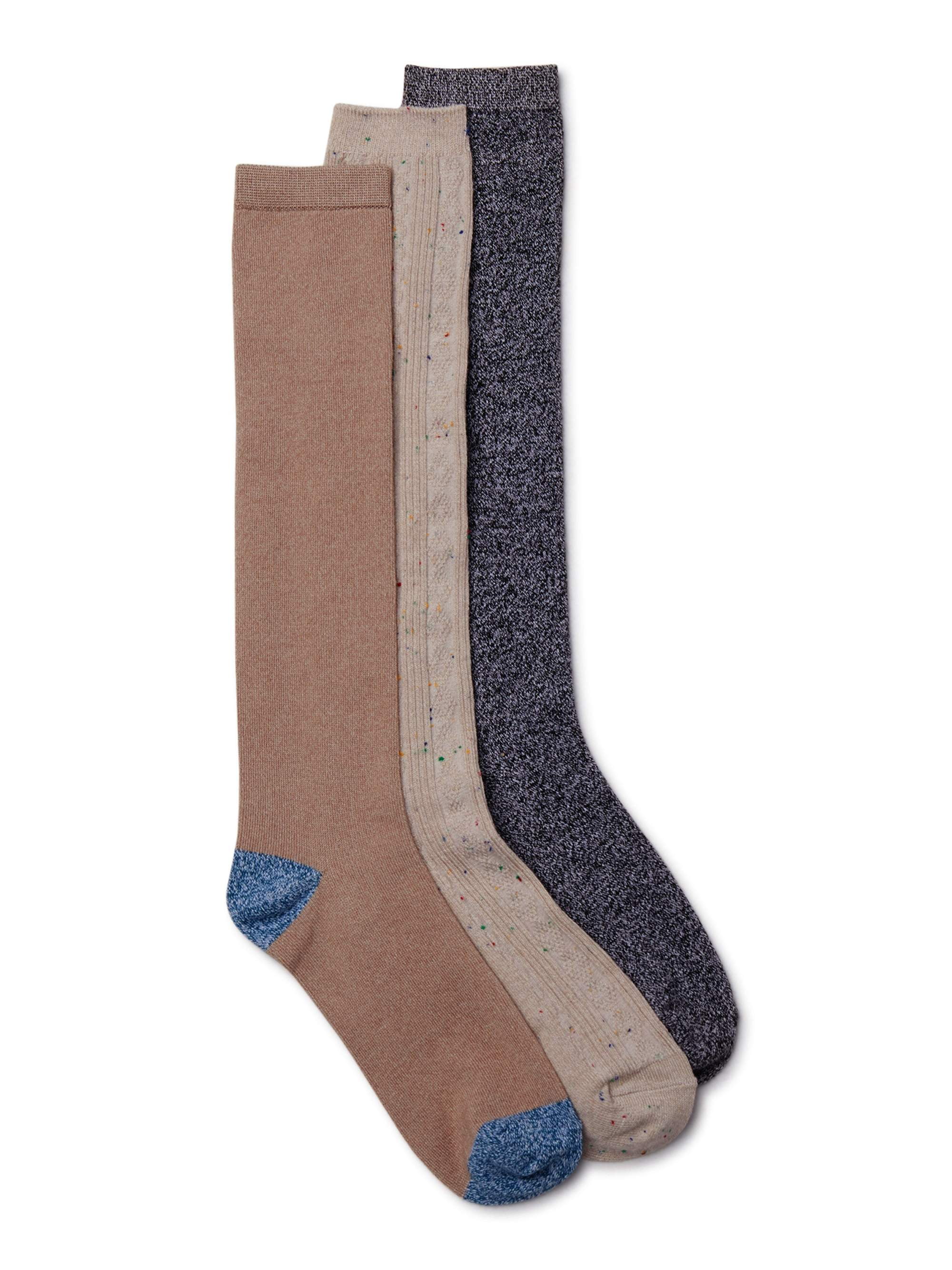 Time and Tru Women's Super-Soft Knee-High Socks, 3-Pack - Walmart.com