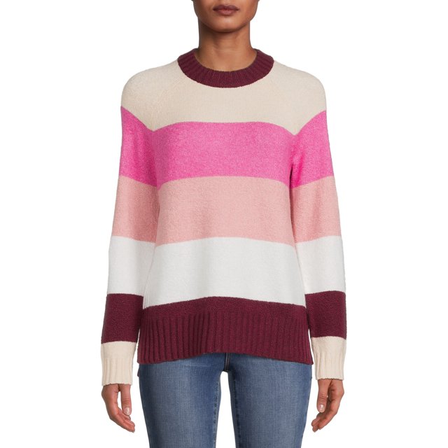 Time and Tru Women's Super-Soft Pullover Sweater - Walmart Business ...