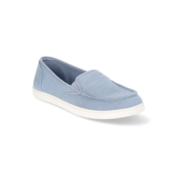 Time and Tru Women's Moc Toe Surf Sneakers, Wide Width Casual ...