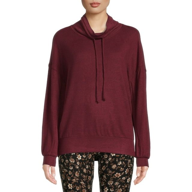 Time and Tru Women's Sweatshirt with Long Sleeves - Walmart.com