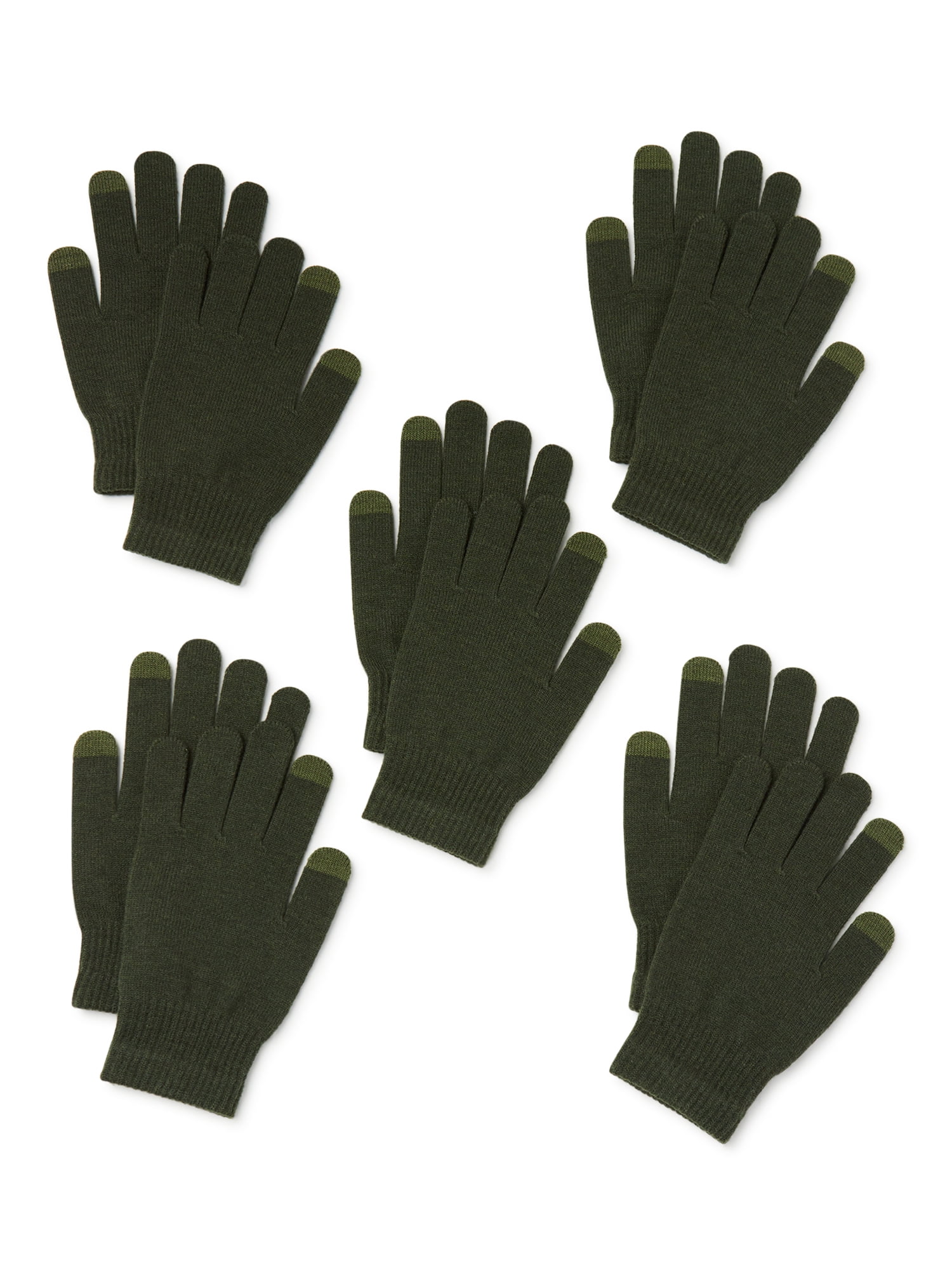 Time and Tru Women's Tech Touch Gloves, 5-Pack - Walmart.com