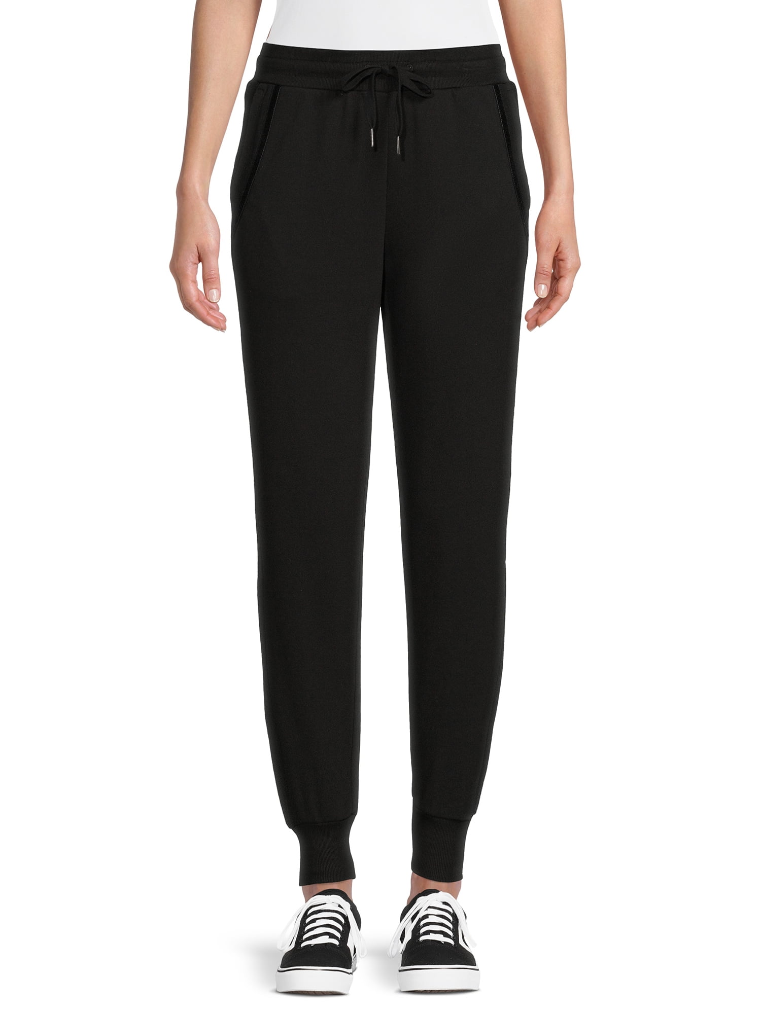 Time and Tru Women's Terry Trim Joggers - Walmart.com