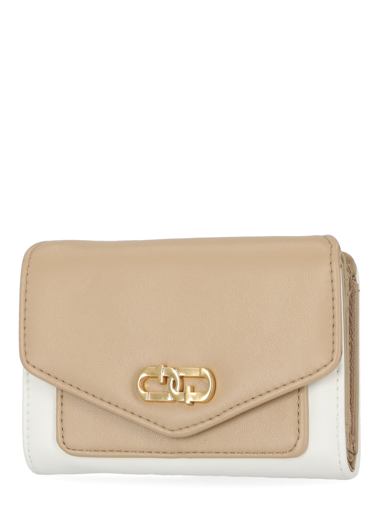 Time and Tru Women's Tessa Vinyl Wallet, Cream/Beige - Walmart.com