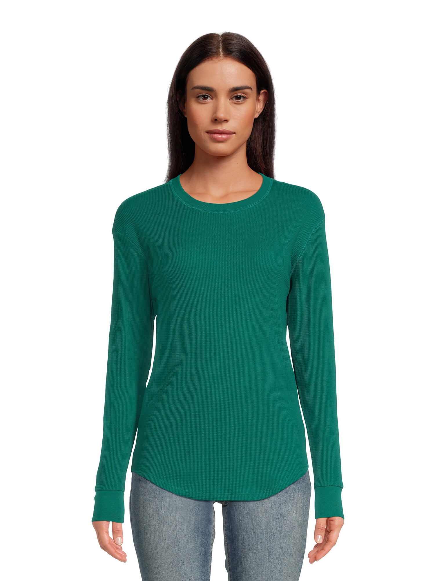 Time and Tru Women's Thermal Top, Long Sleeve, Sizes S-XXXL - Walmart.com