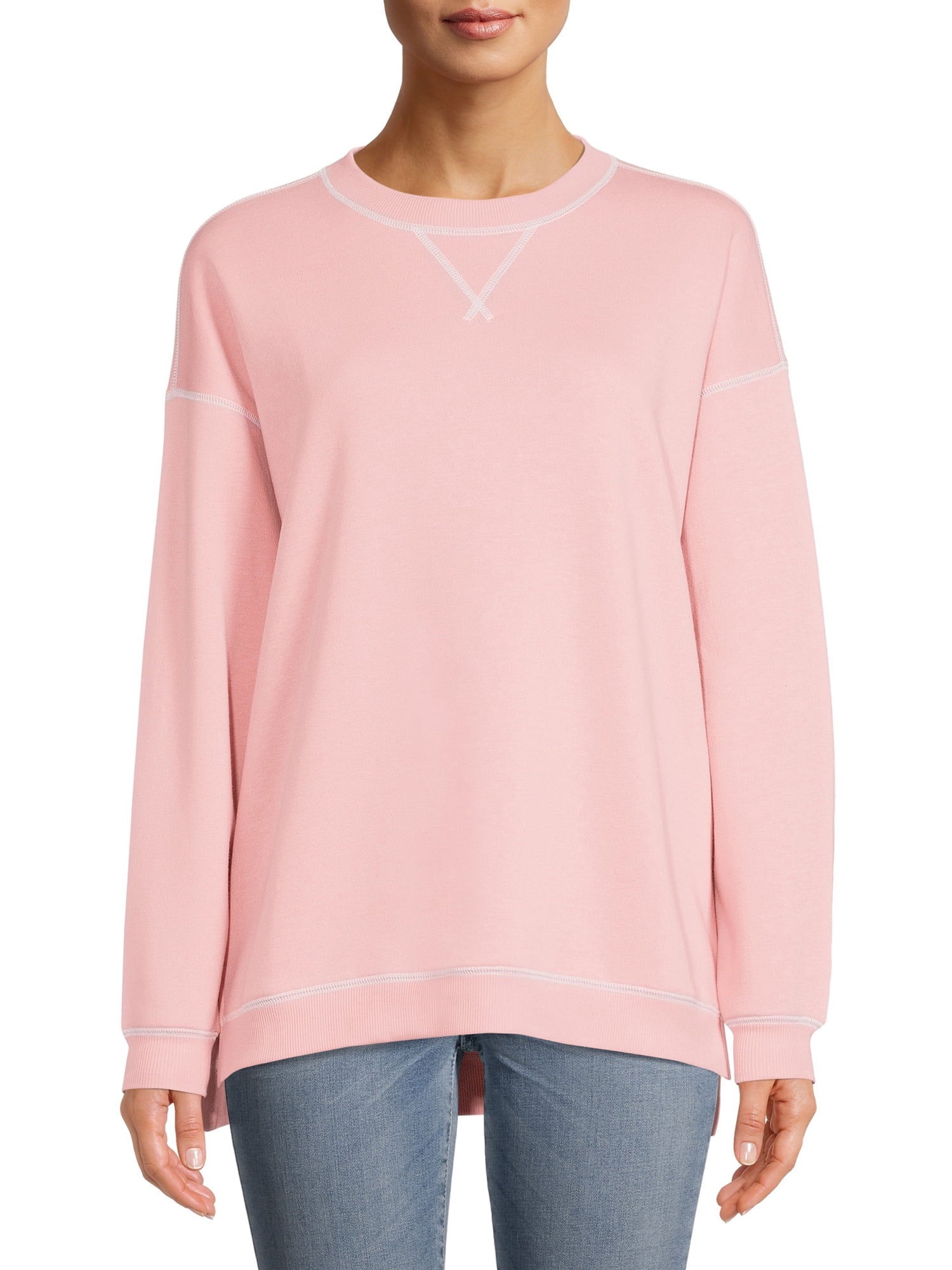 Time and Tru Women's Tunic Sweatshirt - Walmart.com